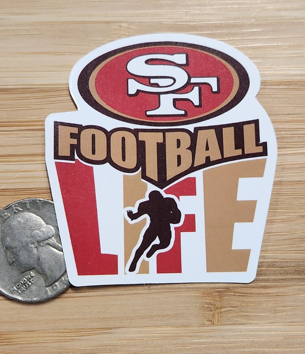 🏈SAN FRANCISCO 49ers Sticker Football Decal Laptop Sticker 49ers Decal🏈 ...