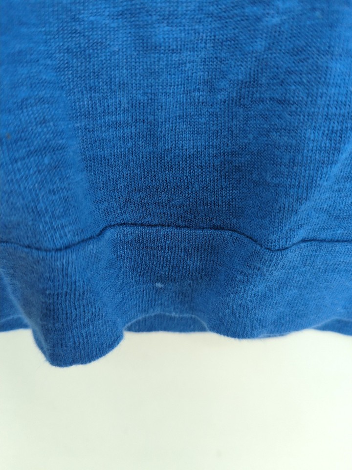 Jigsaw Women's Top XS Blue 100% Linen 3/4 Sleeve Round Neck Basic | eBay