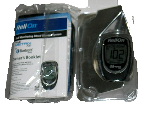 ReliOn Self Monitoring Blood Glucose Meter Bluetooth Smart Lancing ...
