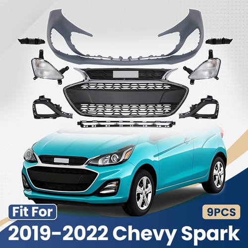 For 2019-2022 Chevy Spark Front Bumper Cover Grille Assembly Kit w/ Fog ...