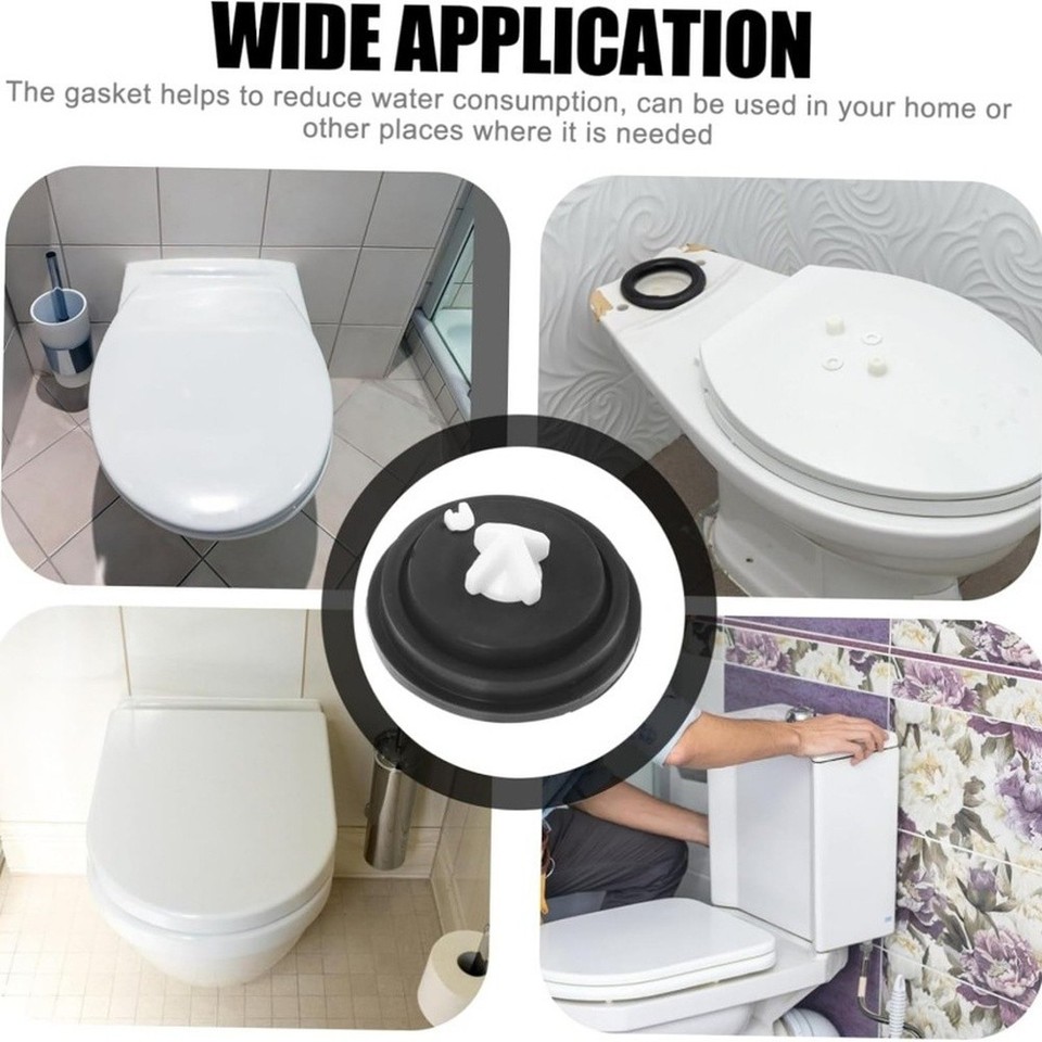 Side Inlet Toilet Tank Flush Valve Rubber Diaphragm Gasket 2.7x2.7x1 ...