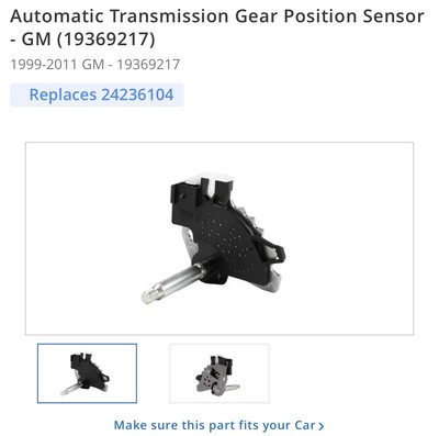 NEW OEM Automatic Transmission Gear Position Sensor - GM (19369217 ...