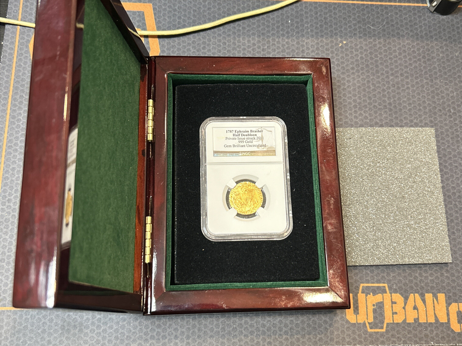 1787-2014 "EB" Brasher HALF Doubloon Gold Commemorative .999 Fine Gold ...