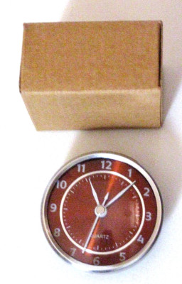 OSTAR Bronze Face Quartz 2-3/4" Round Clock Movement Insert Fit Up DIY ...