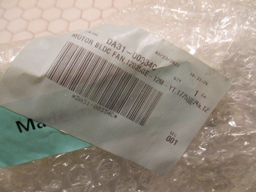 OEM Samsung Refrigerator Evaporator Fan Motor DA31-00334C | eBay
