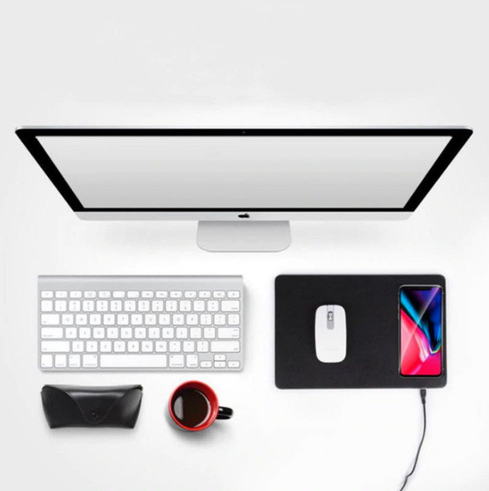 Wireless Charger 2-In-1 Charging Mouse Pad for iPhone 11 12 13 Pro Max ...
