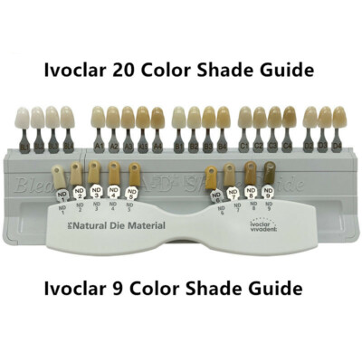 Dental Porcelain Teeth Shade Guide Ivoclar Vivadent 9/16/20 Color VITA ...