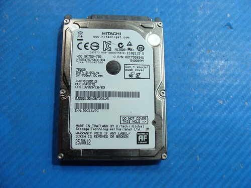 Asus A55A Hitachi 750GB SATA 2.5" HDD Hard Drive 5K750-750 ...