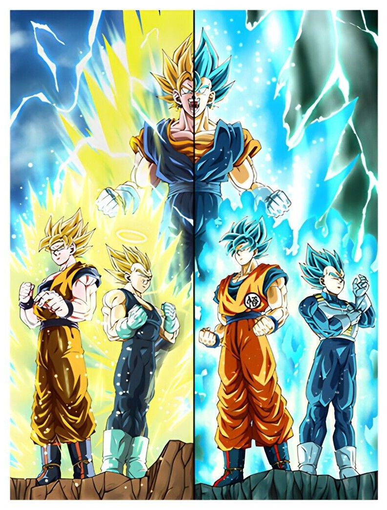 Goku And Vegeta Super Saiyan 5 Fusion