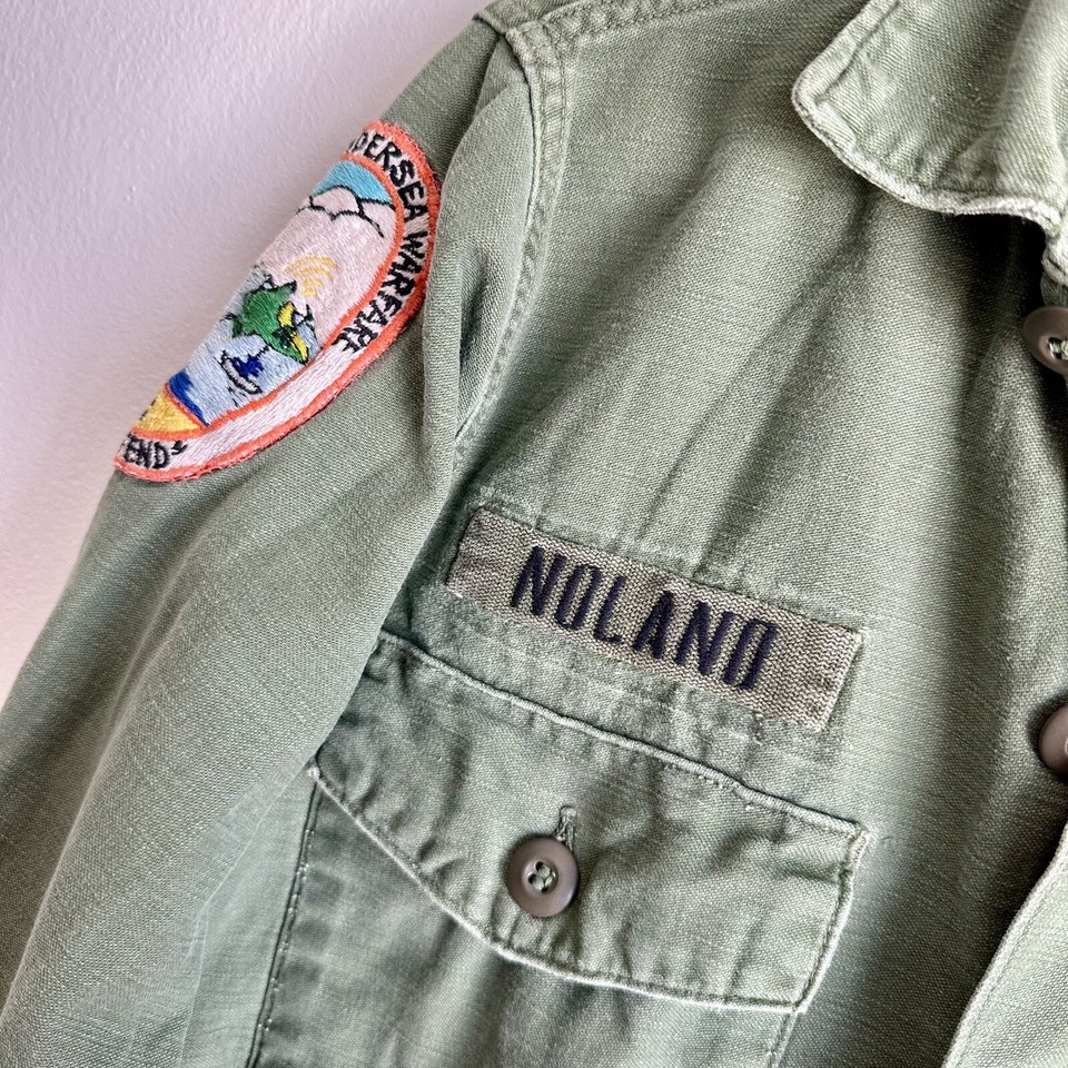 Vietnam War Us Navy Named Shirt Patched IUW UDT Seals Brown Water Delta Original | eBay