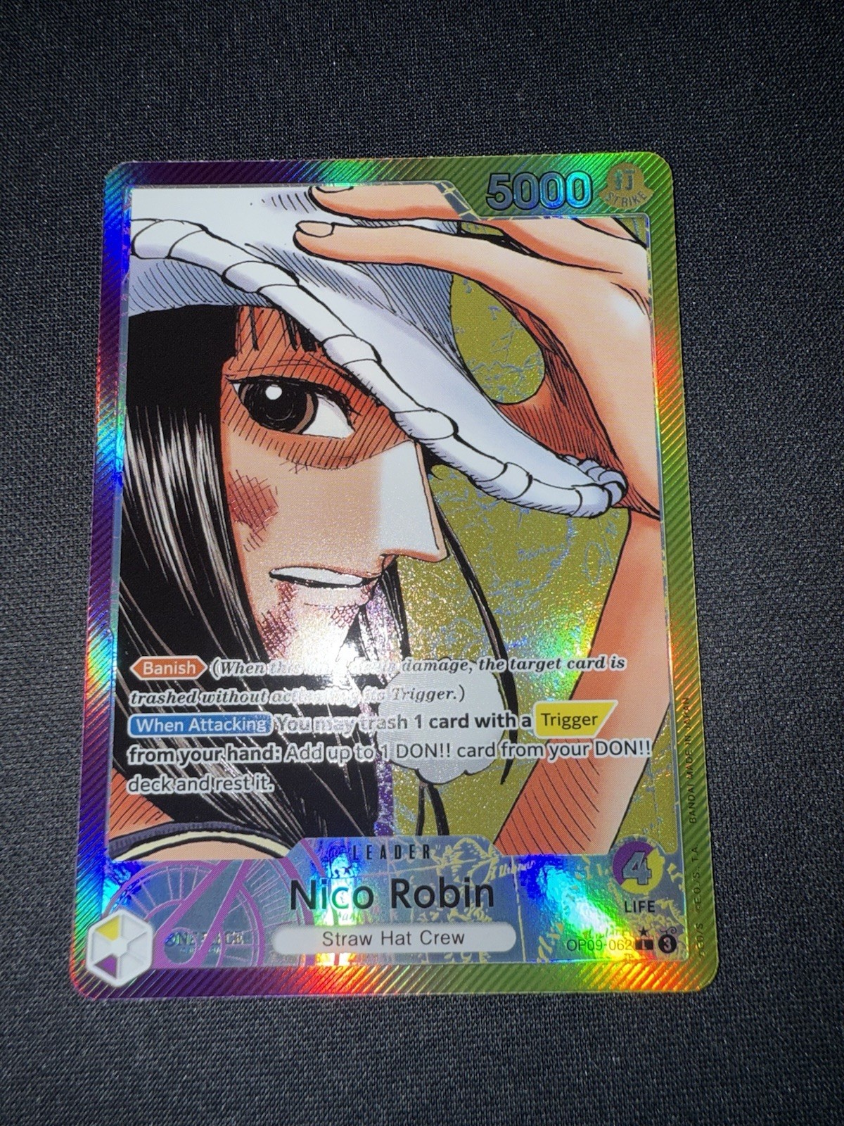 One Piece TCG - OP09-062 - Nico Robin - Leader Alt Art - English Card ...