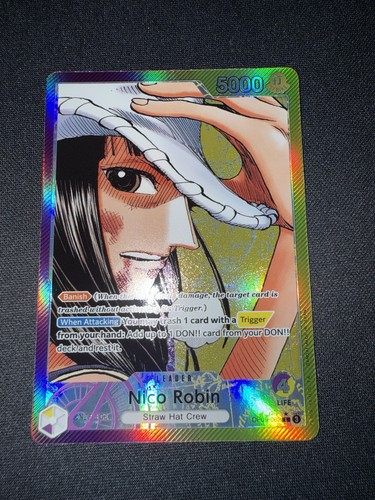 One Piece TCG - OP09-062 - Nico Robin - Leader Alt Art - English Card ...