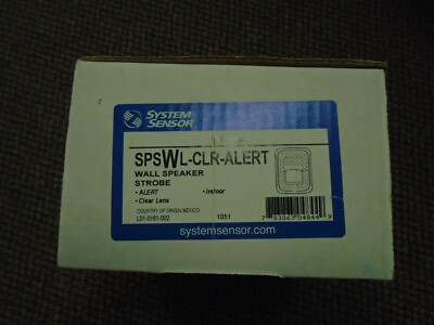 SYSTEM SENSOR SPSWL-CLR-ALERT "NEW" | eBay