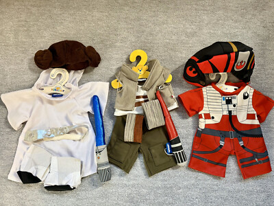 Build a Bear Workshop Star Wars Konvolut - Leia, Rey, Poe mit 2 ...