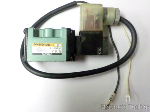 5/2 KURODA Manifold Solenoid Valve w/ Connector, 24VDC, PMS-2406-Z | eBay