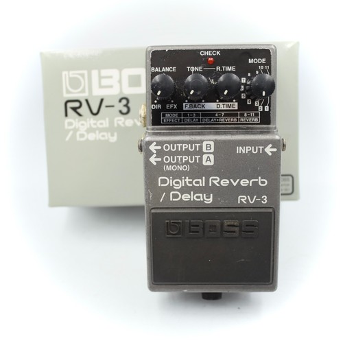 BOSS RV-3 Digital Reverb / Delay w/Original Box Gray Label Effect Pedal ...