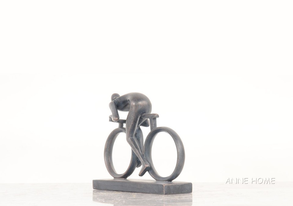 Male Cyclist Figure Sculpture Figurine Statue 8" Cycling Bicycle Art ...