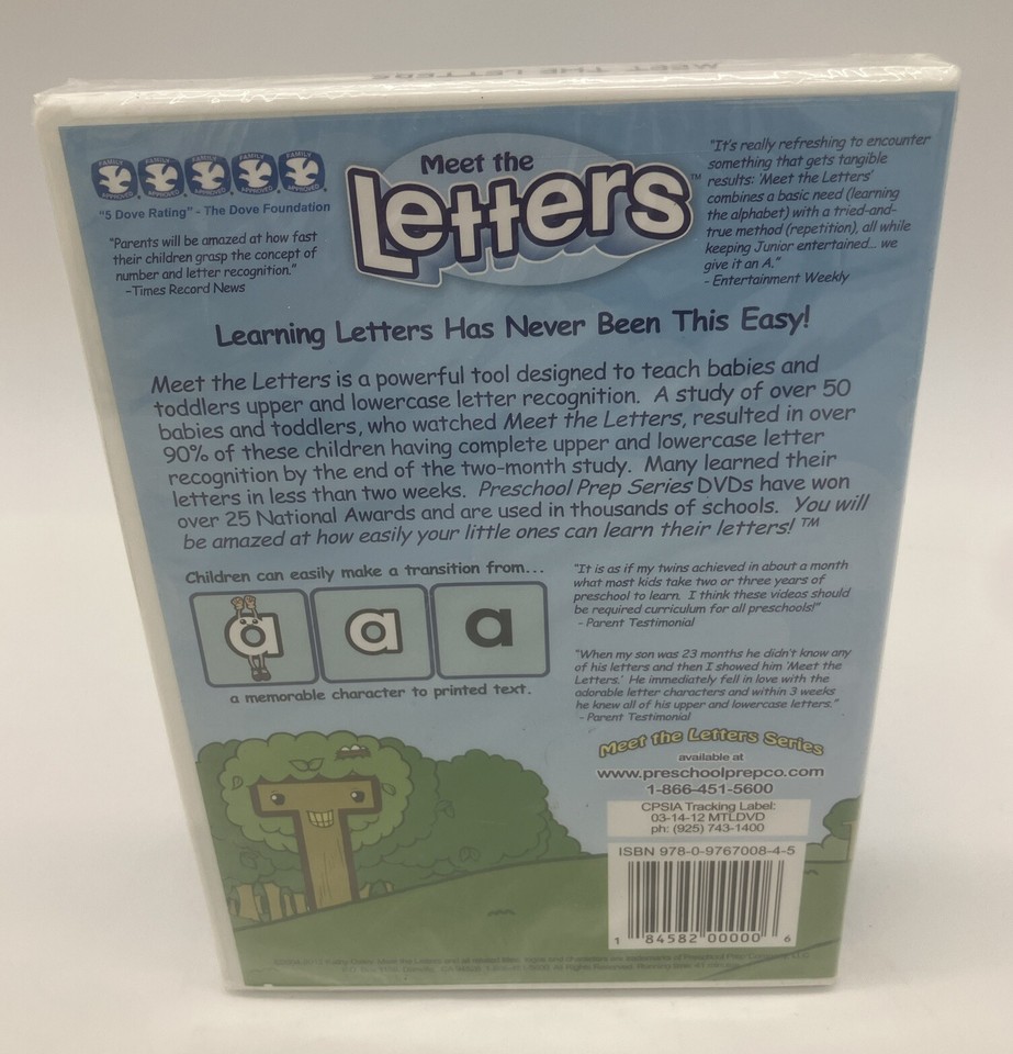 Preschool Prep Series: Meet the Letters (DVD, 2009) New Sealed | eBay