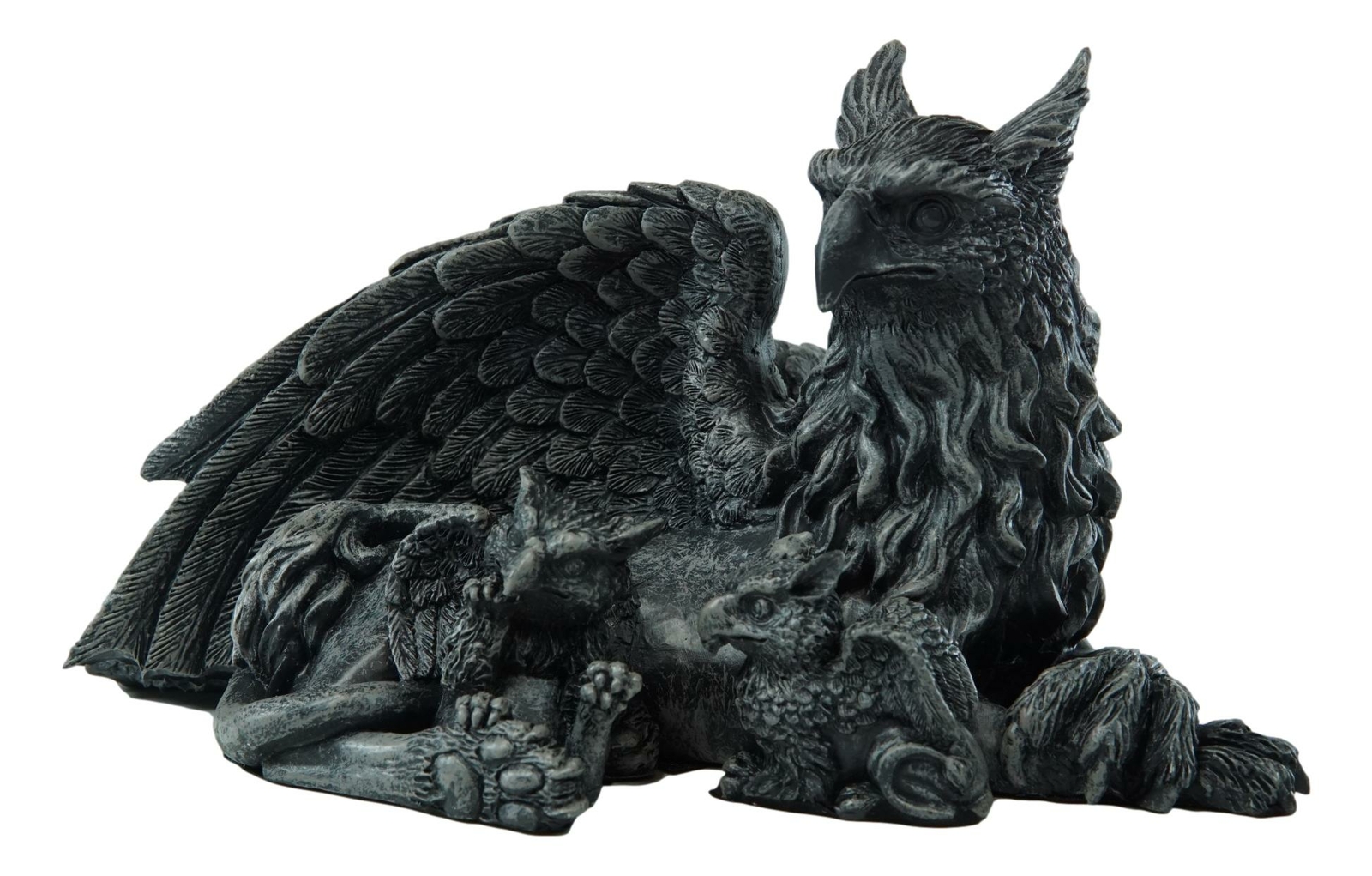 Ebros Griffin Gargoyle Figurine Griffon Family Mother & Baby Hatchlings ...