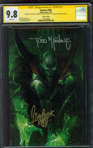 Spawn 284 CGC 2XSS 9.8 Todd McFarlane Mattina Virgin Variant 3/18 | eBay