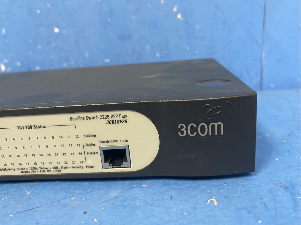 3COM BASELINE SWITCH 2226-SFP PLUS 3CBLSF26 10/100/1000 | eBay