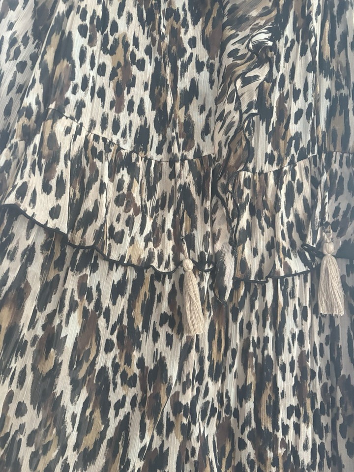 New BNWT Tu Midi dress Or Petite Maxi Size 16 Cheetah Leopard Animal ...
