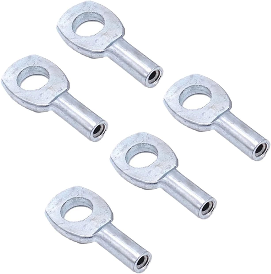 5 Pack Wire Rope Eyelets Replacement End Terminal 1/8'' Hole Connector ...