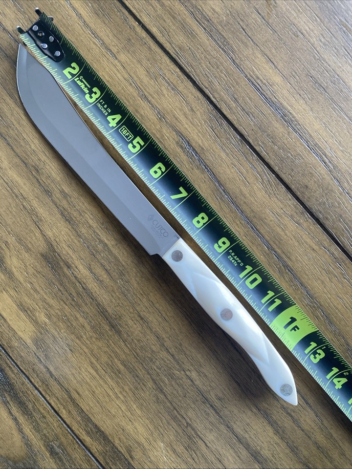 CUTCO 1722 JI 8” Butcher Knife Pearl White Handle Made In USA | eBay