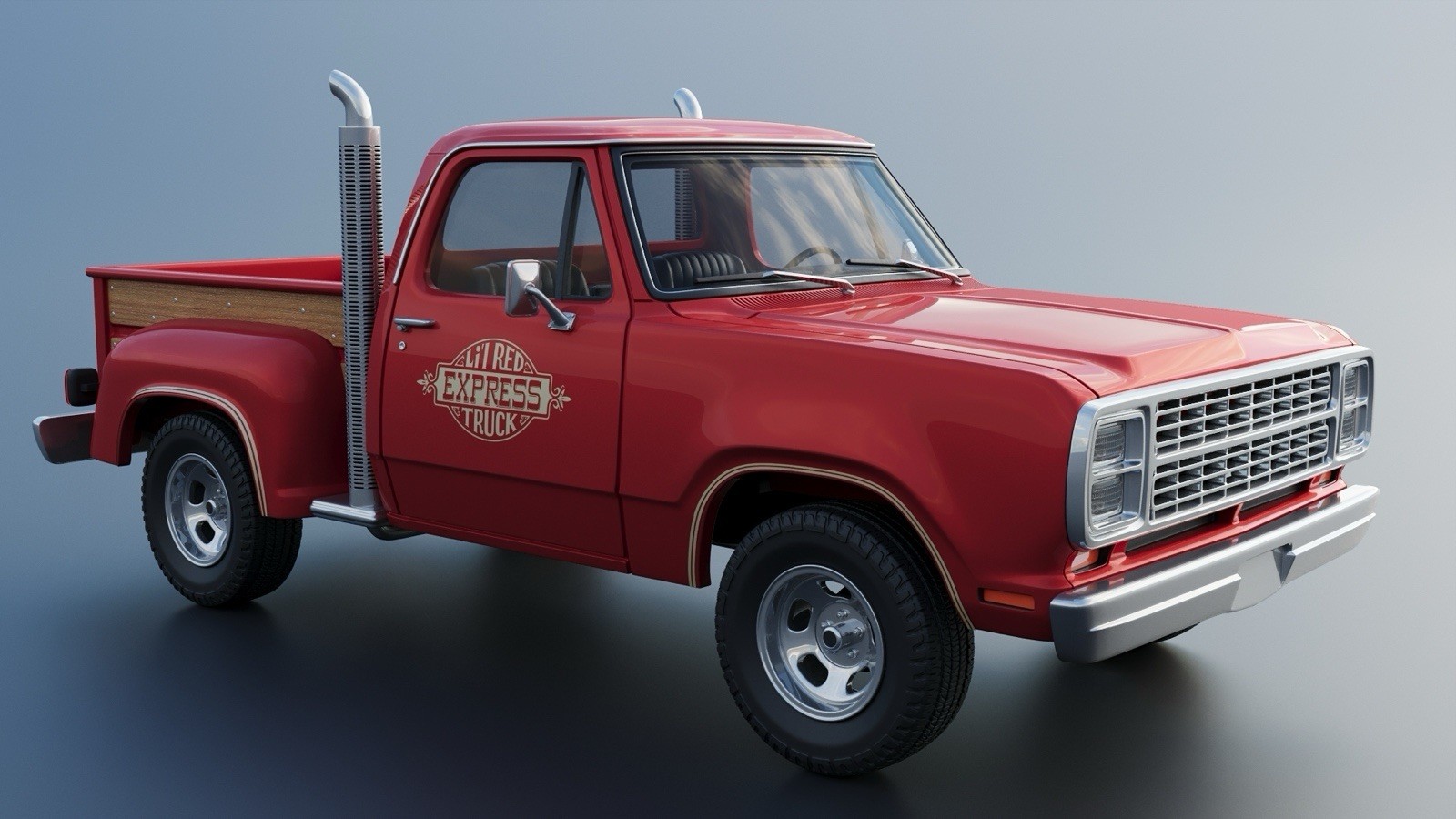 3d Printed 1/25 Dodge Li’l Red Express Truck Model Kit | eBay