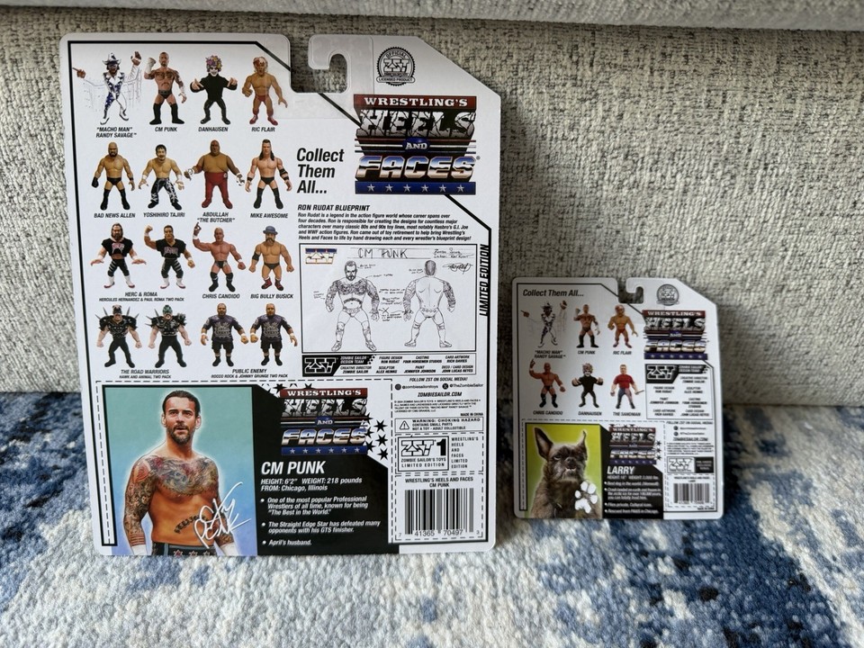 CM Punk Heels And Faces With Larry WWE AEW | eBay
