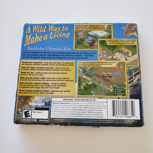 Zoo Tycoon (Microsoft PC CD-ROM, 2006) CIB, TESTED & WORKING | eBay