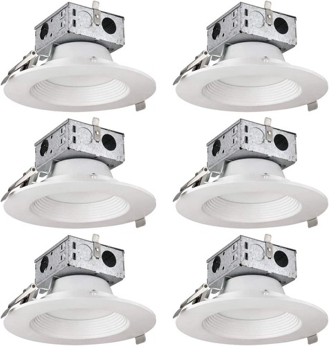 6" Round LED Retrofit Recessed Lighting Fixture 15W (100W) 30K Warm ...