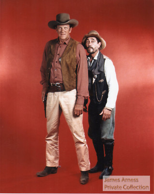 James Arness Private Collection Gunsmoke "Matt & Festus" 8 x 10 Color Photo | eBay