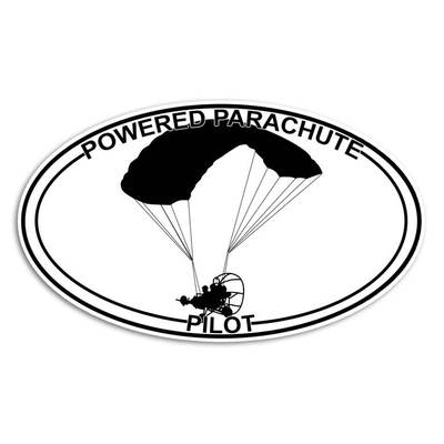 Powered Parachute Pilot Sticker Flying Aircraft Hobby Decal Skydive ...
