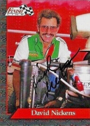 DAVID NICKENS signed 1993 FINISH LINE trading card NHRA #124 | eBay