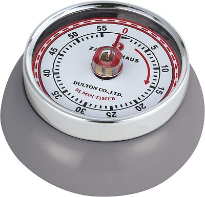 Zassenhaus Magnetic Retro Kitchen Timer, Cool Gray | eBay
