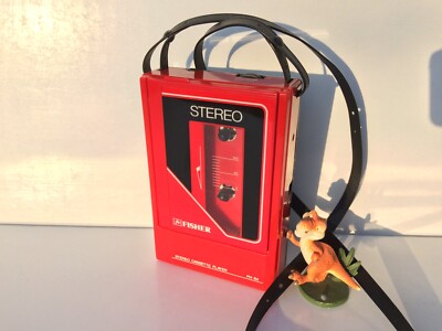 Fisher PH 64 Cassette Player Walkman Kassettenspieler color Red cherry ...
