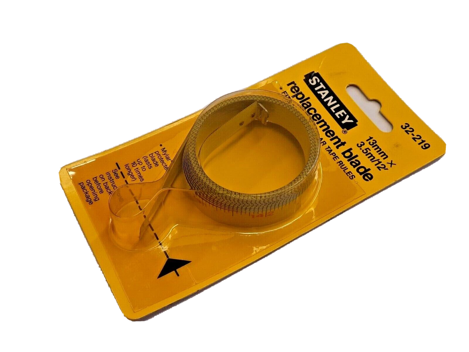 NOS STANLEY TAPE MEASURE REPLACEMENT 13mm .5m/12’ BLADE 32-219 for sale ...
