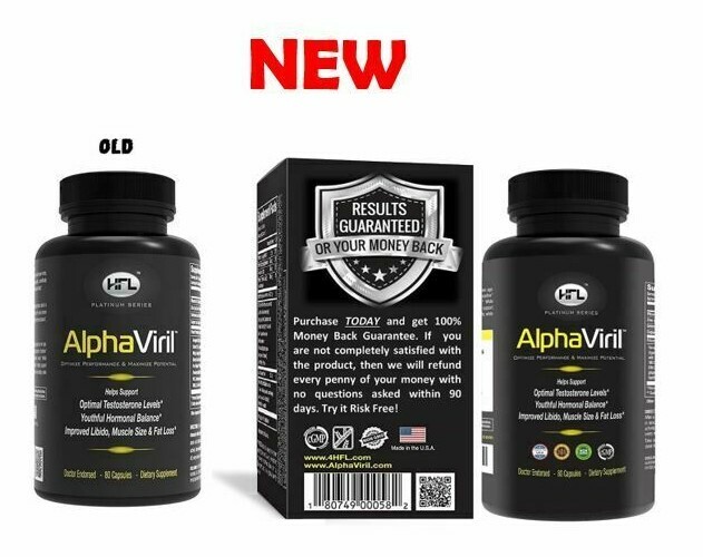 AlphaViril Naturally Boosts Testosterone Increases Libid Capsules - 80 ...