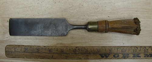 Vintage Pexto Tang Firmer Chisel,1-1/2" X 6-11/16" Steel,Needs Handle,L ...