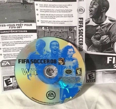 FIFA Soccer 08 (Nintendo WII, 2007) . Clean and Tested . Game disc ONLY ...