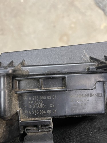 12-16 MERCEDES CLS550 63 RIGHT PASSENGER SIDE AIR CLEANER BOX ...