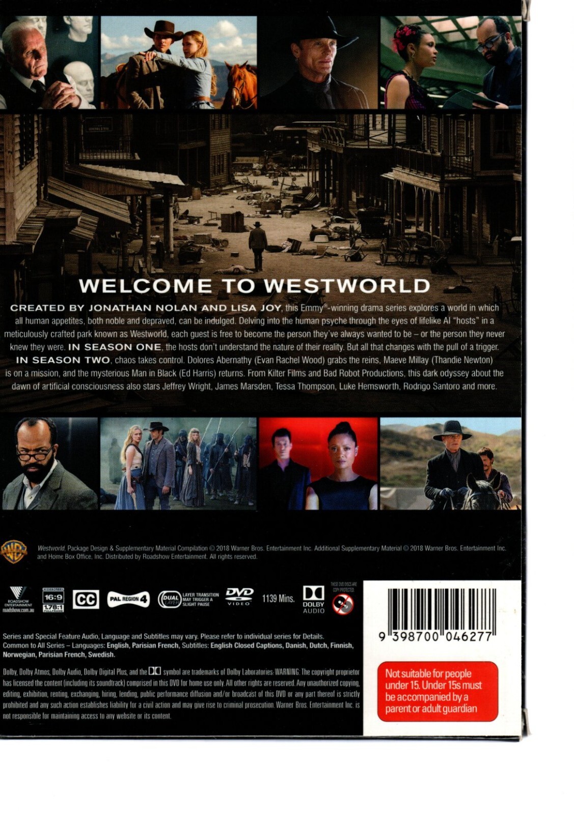 Westworld : Season 1-2 (Box Set, DVD, 2018) for sale online | eBay