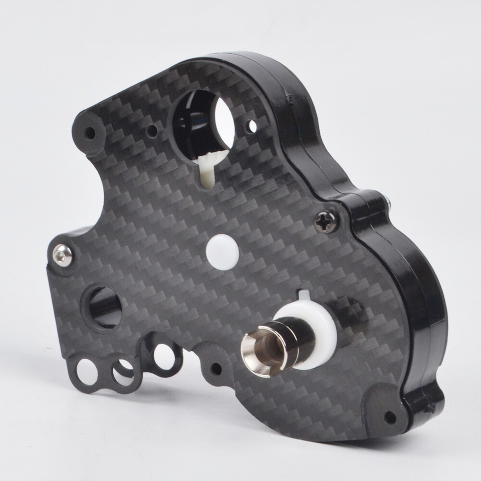 Carbon GearBox Plate w/ Aluminum Gearbox Set for Tamiya Blackfoot ...