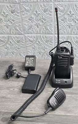 Icom IC-F4011 UHF Radio With battery and Charger BC-160 & HM-158L ...