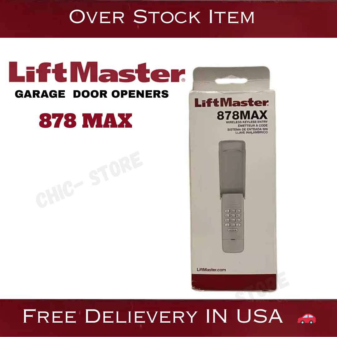 LiftMaster 878MAX Garage Door Keypad Wireless and Keyless Entry System ...