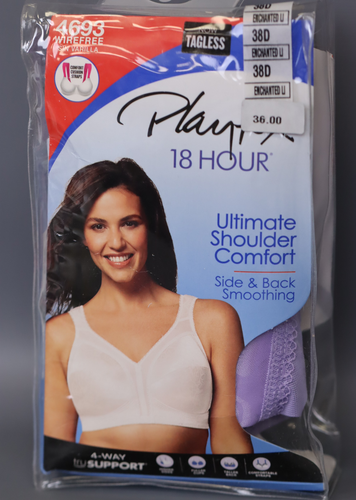 Playtex Women s 18 Hour Original Comfort Strap Wire-Free Bra Style-4693 ...