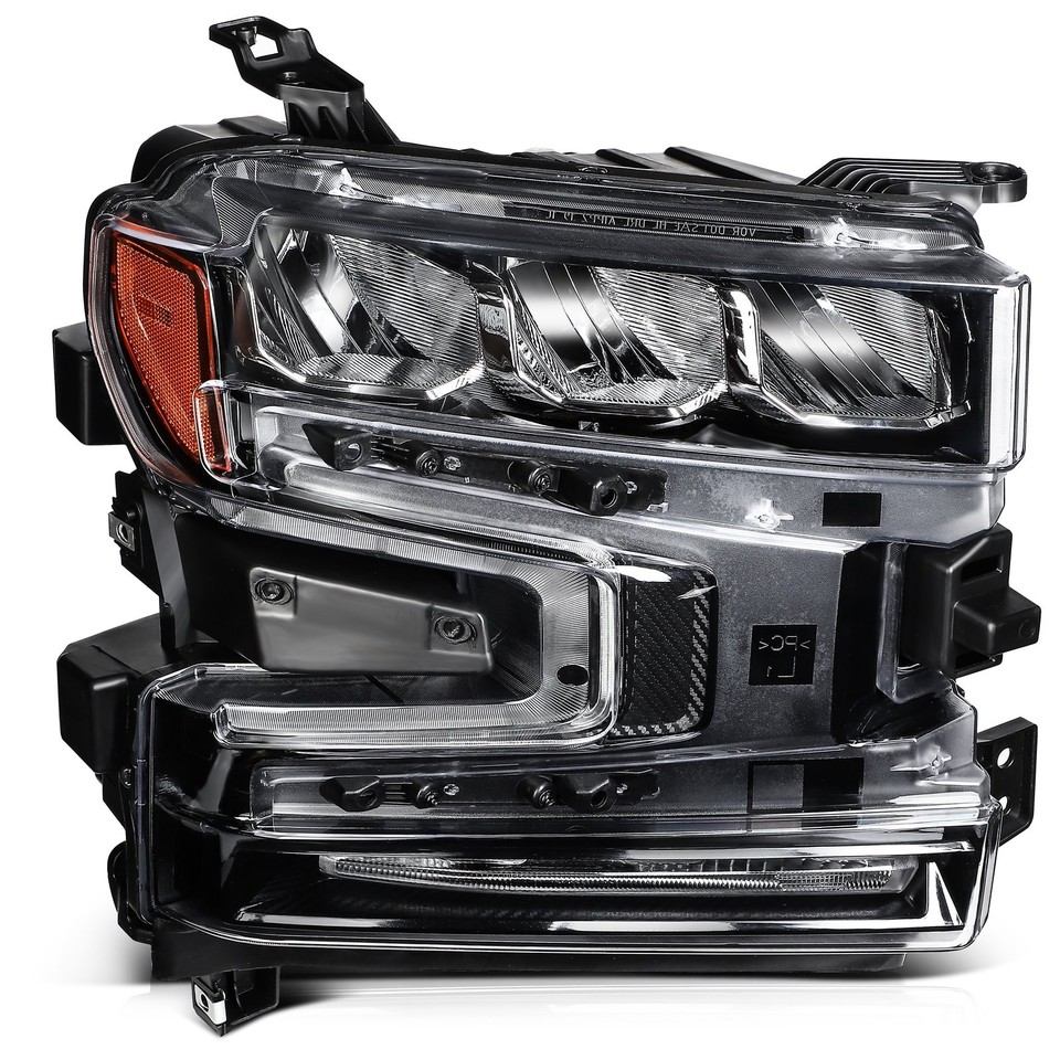 Black Housing For 2019-2021 Silverado 1500 Halogen Headlight Assembly ...