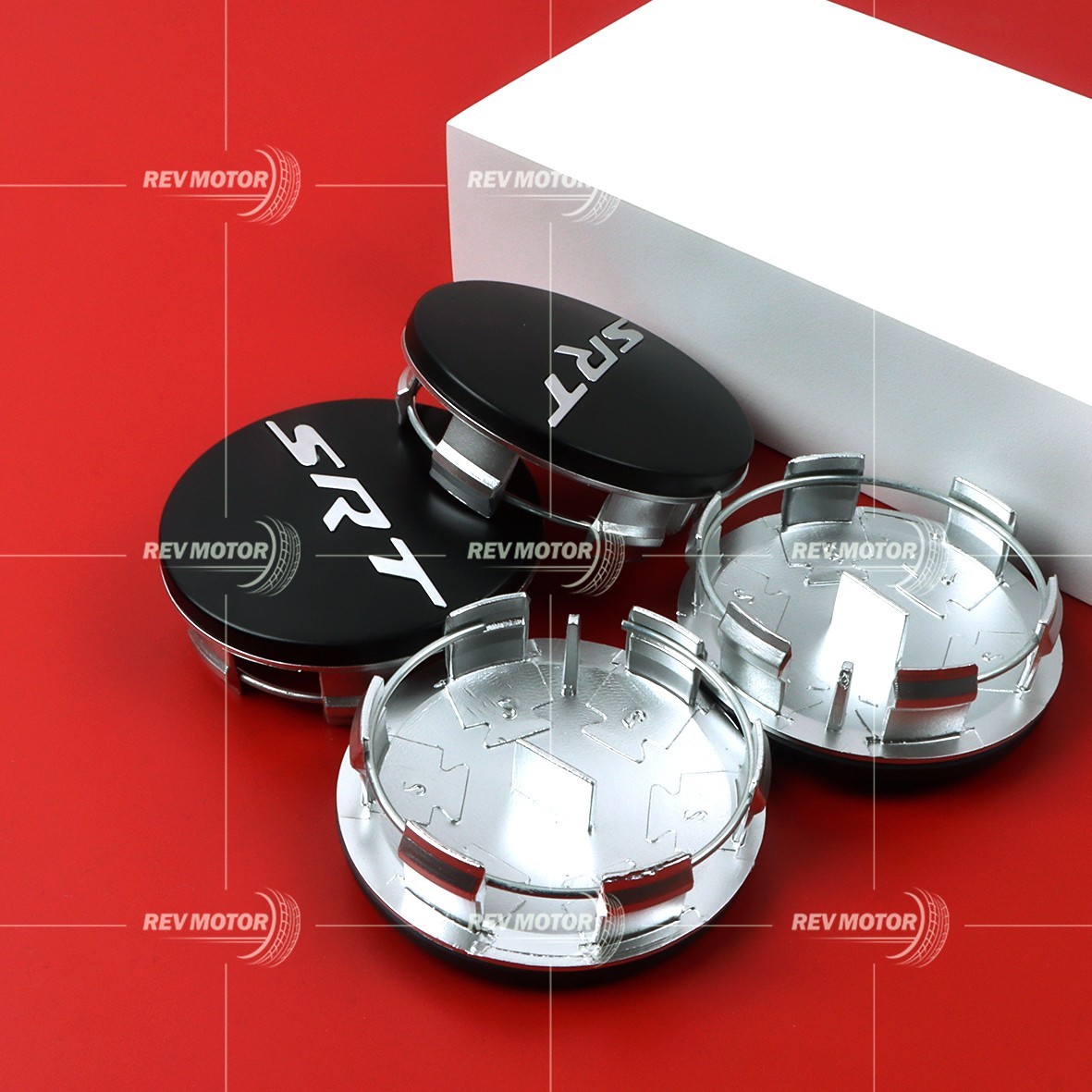 Set of 4 SRT Wheel Center Hub Caps Rim Covers For 2011-2023 Charger ...