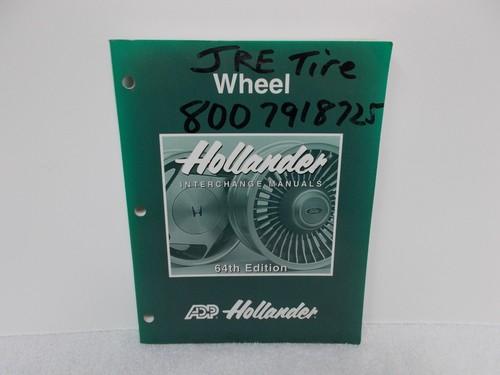 1998 WHEEL CATALOG / HOLLANDER INTERCHANGE MANUALS 64TH EDITION | eBay